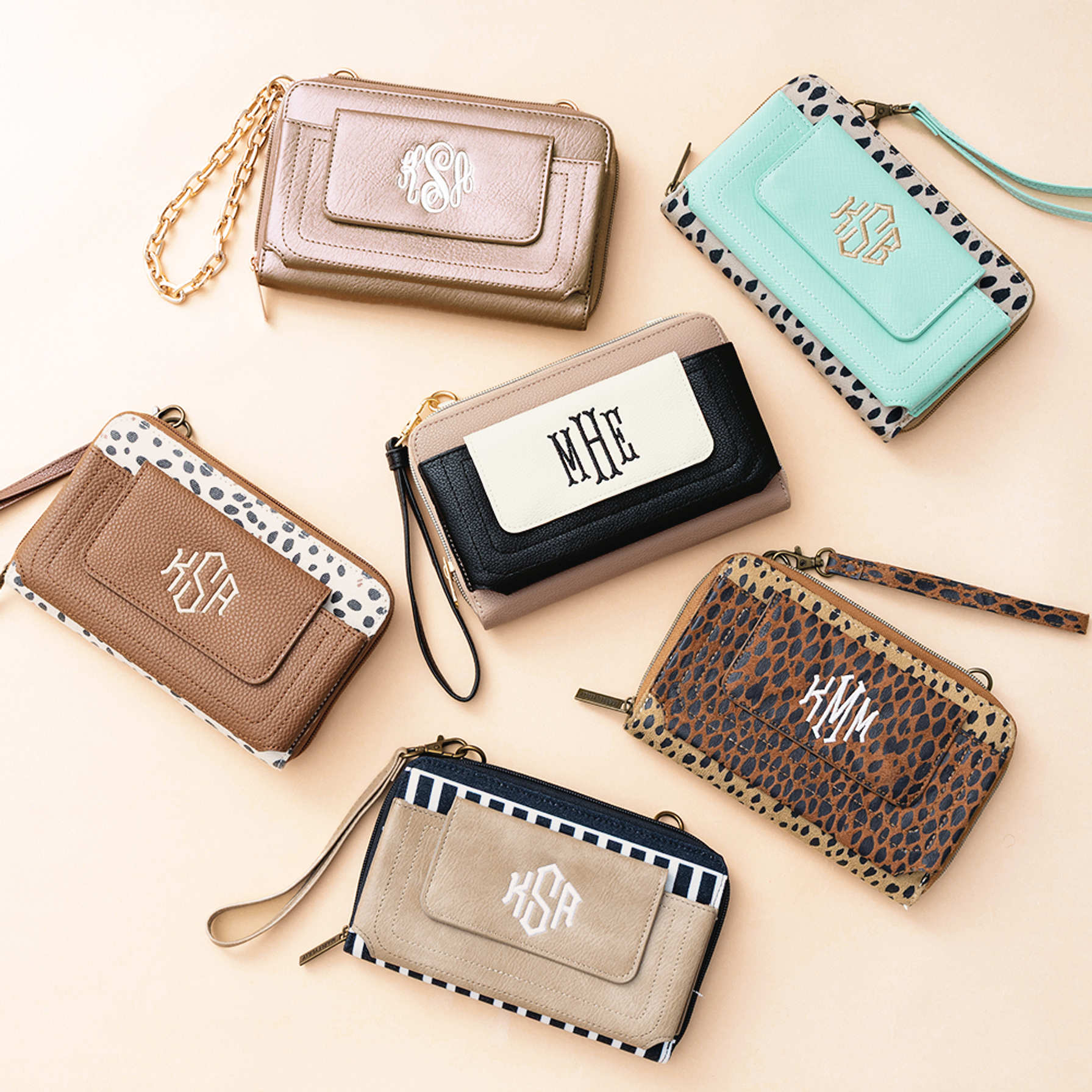 Personalized Monogrammed Phone Wallet | Marleylilly