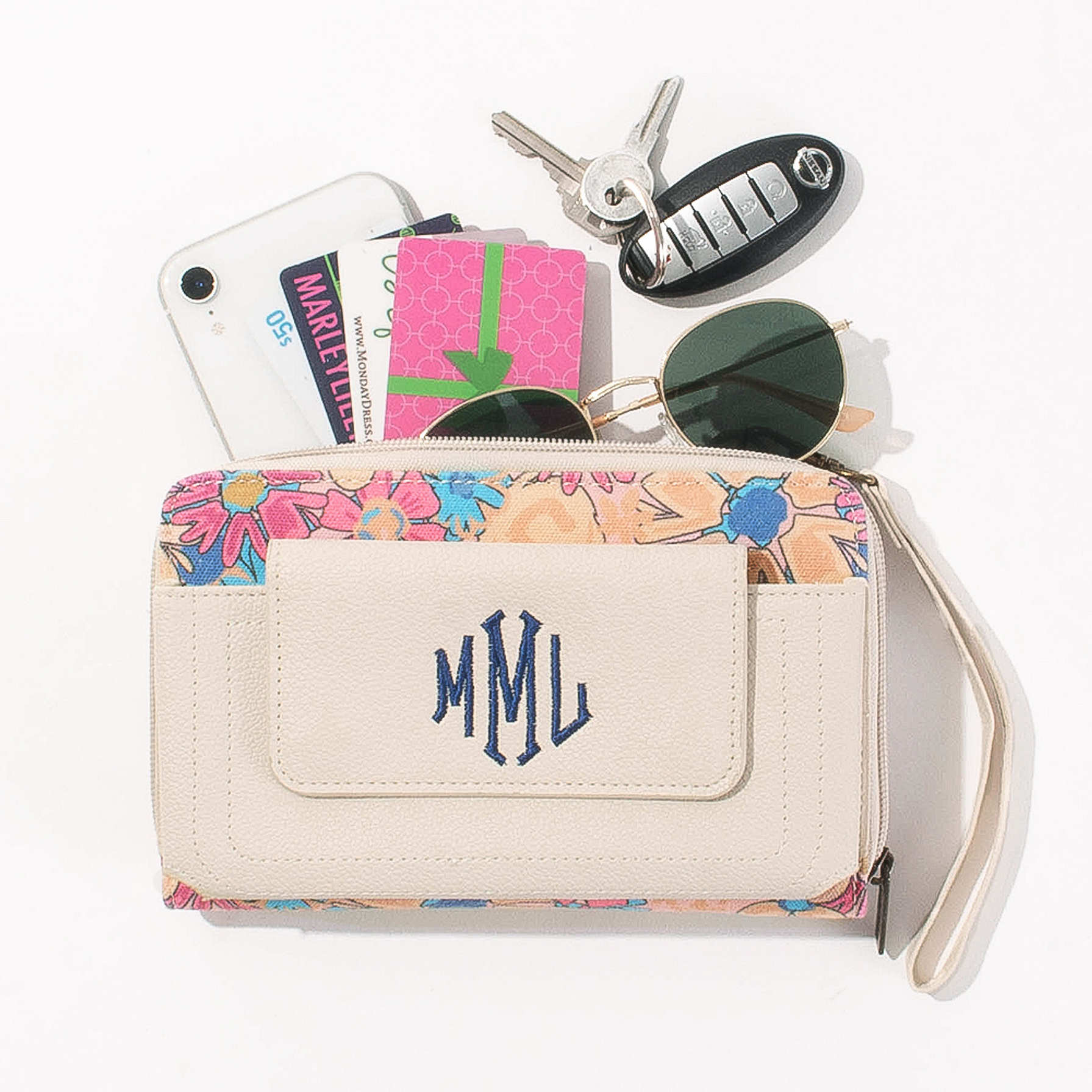 Personalized Monogrammed Phone Wallet | Marleylilly