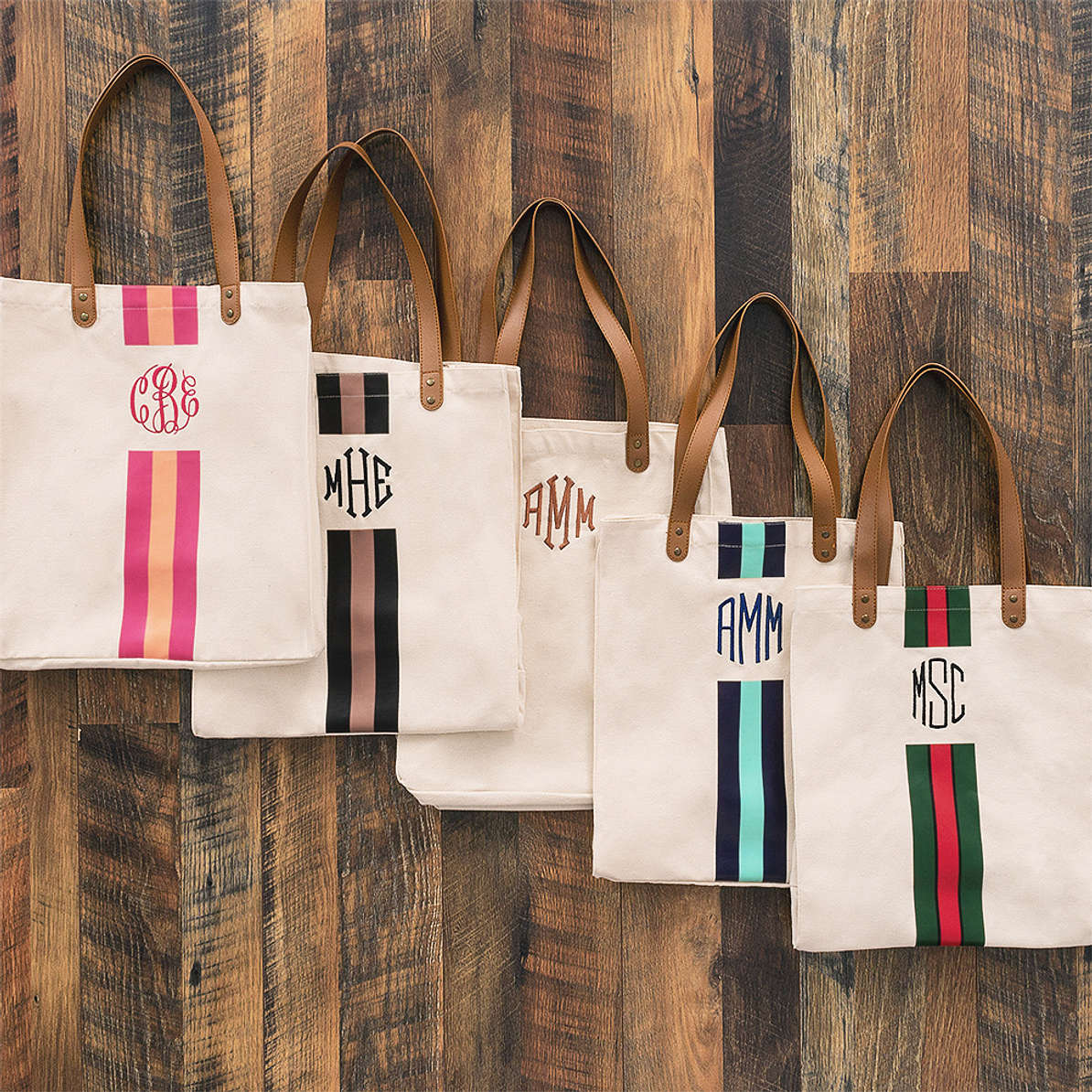 Monogrammed Canvas Bag - Marleylilly