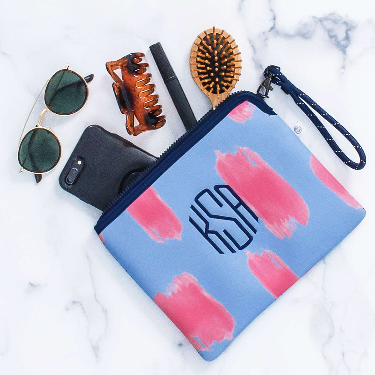 Personalized Neoprene Wristlet - Marleylilly