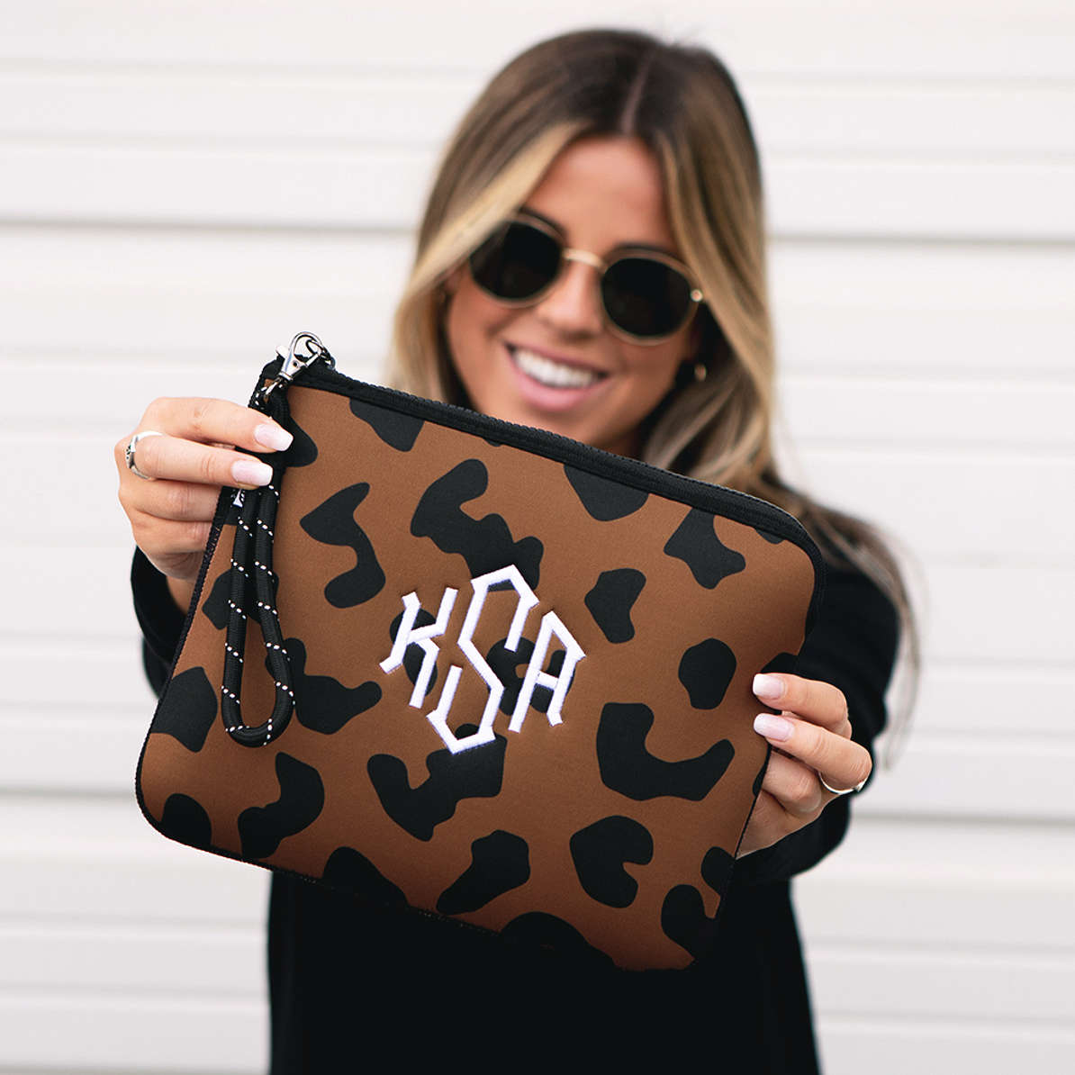 Personalized Neoprene Wristlet - Marleylilly