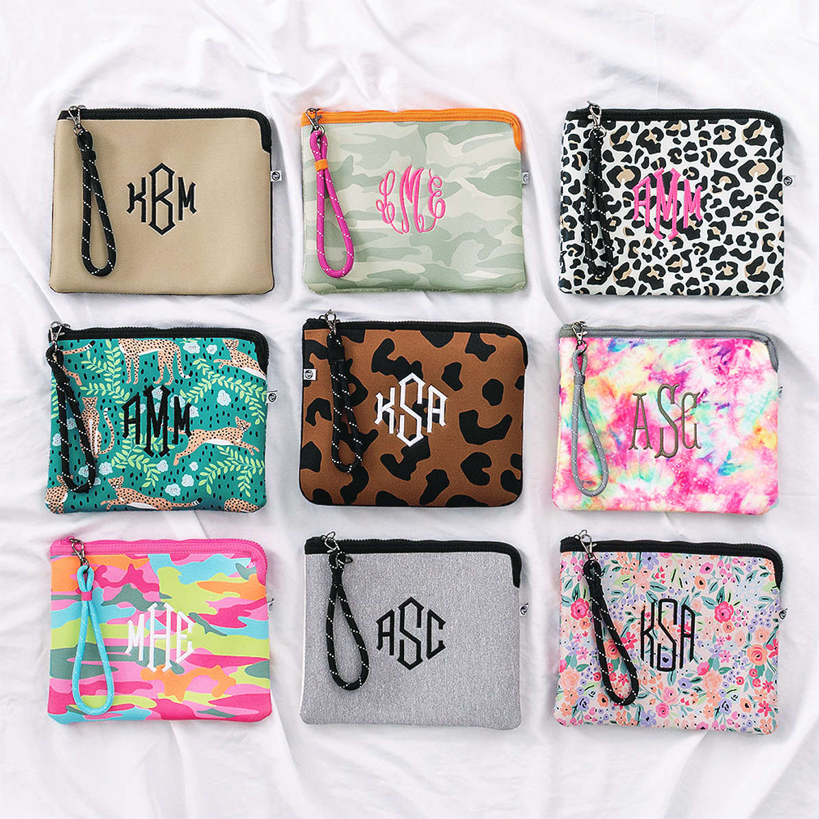 Personalized Neoprene Wristlet - Marleylilly