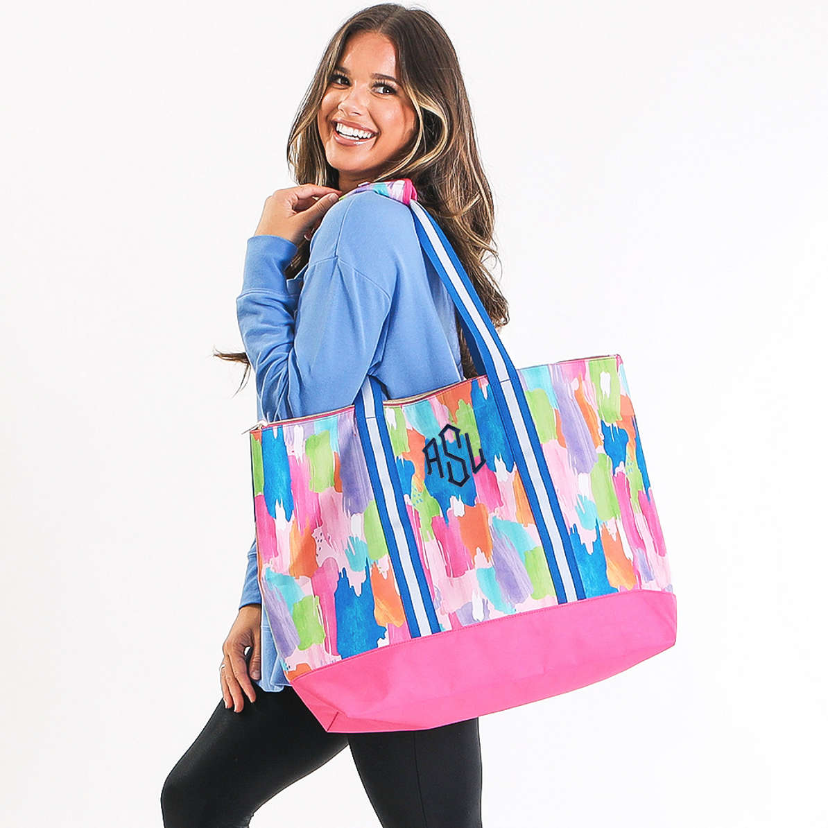 Personalized Zipper Tote Bag