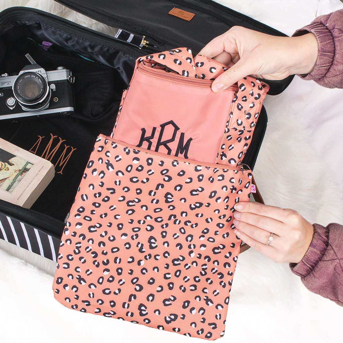 Personalized Packable Travel Duffel Bag