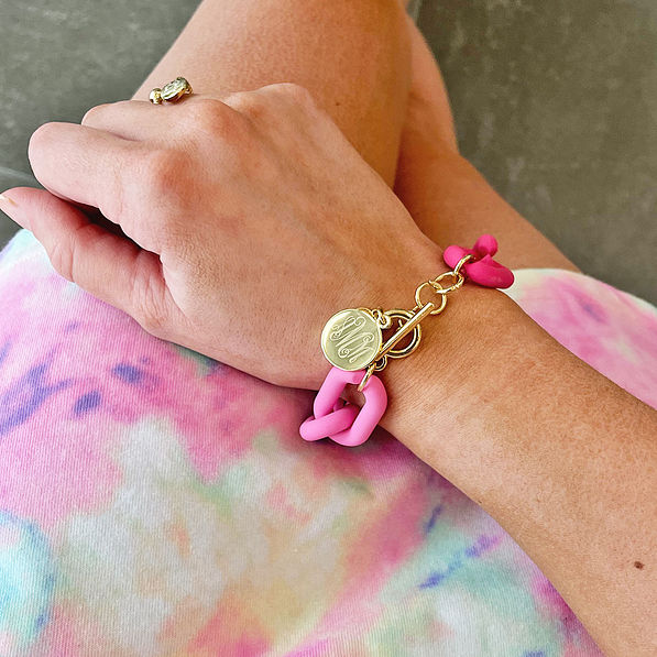 Personalized Acrylic Link Bracelet