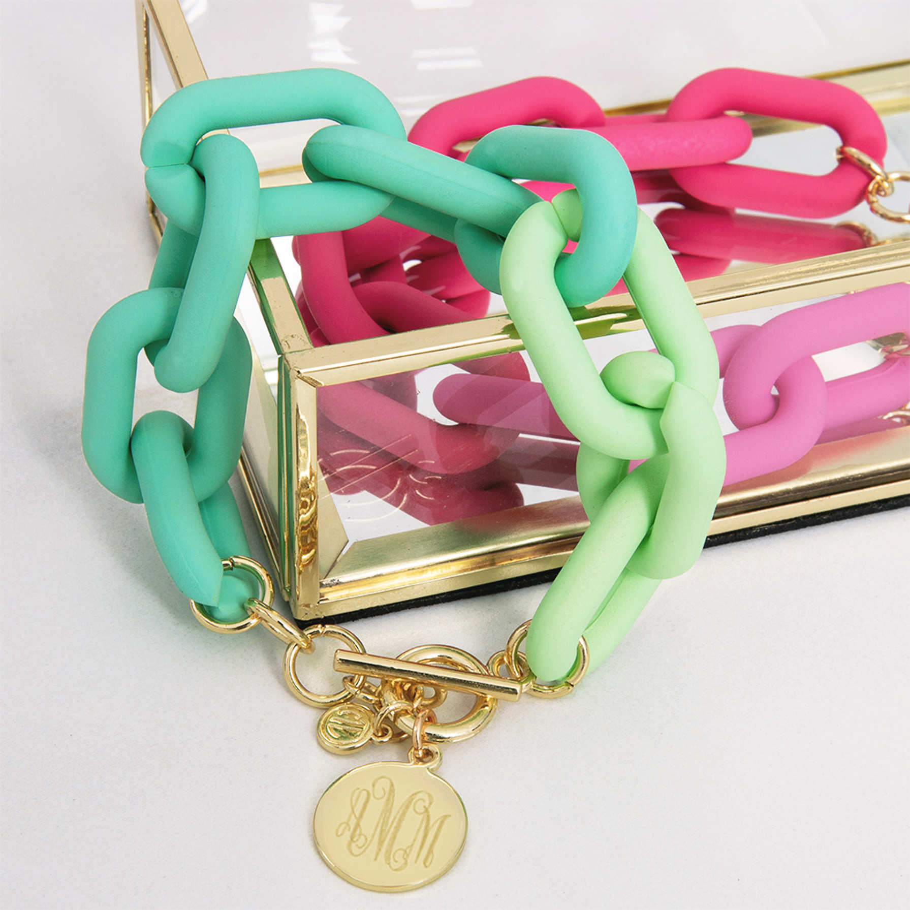 Personalized Acrylic Link Bracelet