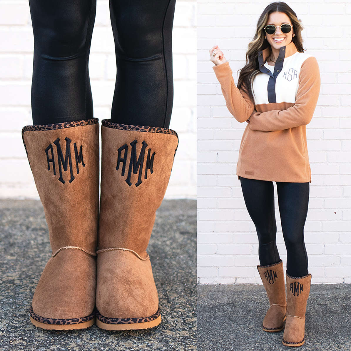 Personalized Sherpa Booties - Marleylilly