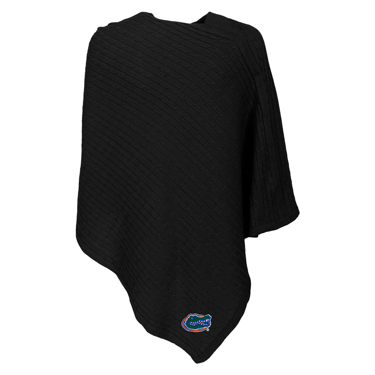 Ladies NCAA Florida Gators Poncho in Black