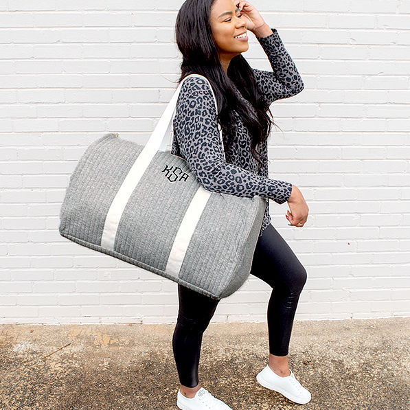 Personalized Quilted Weekender | Marleylilly