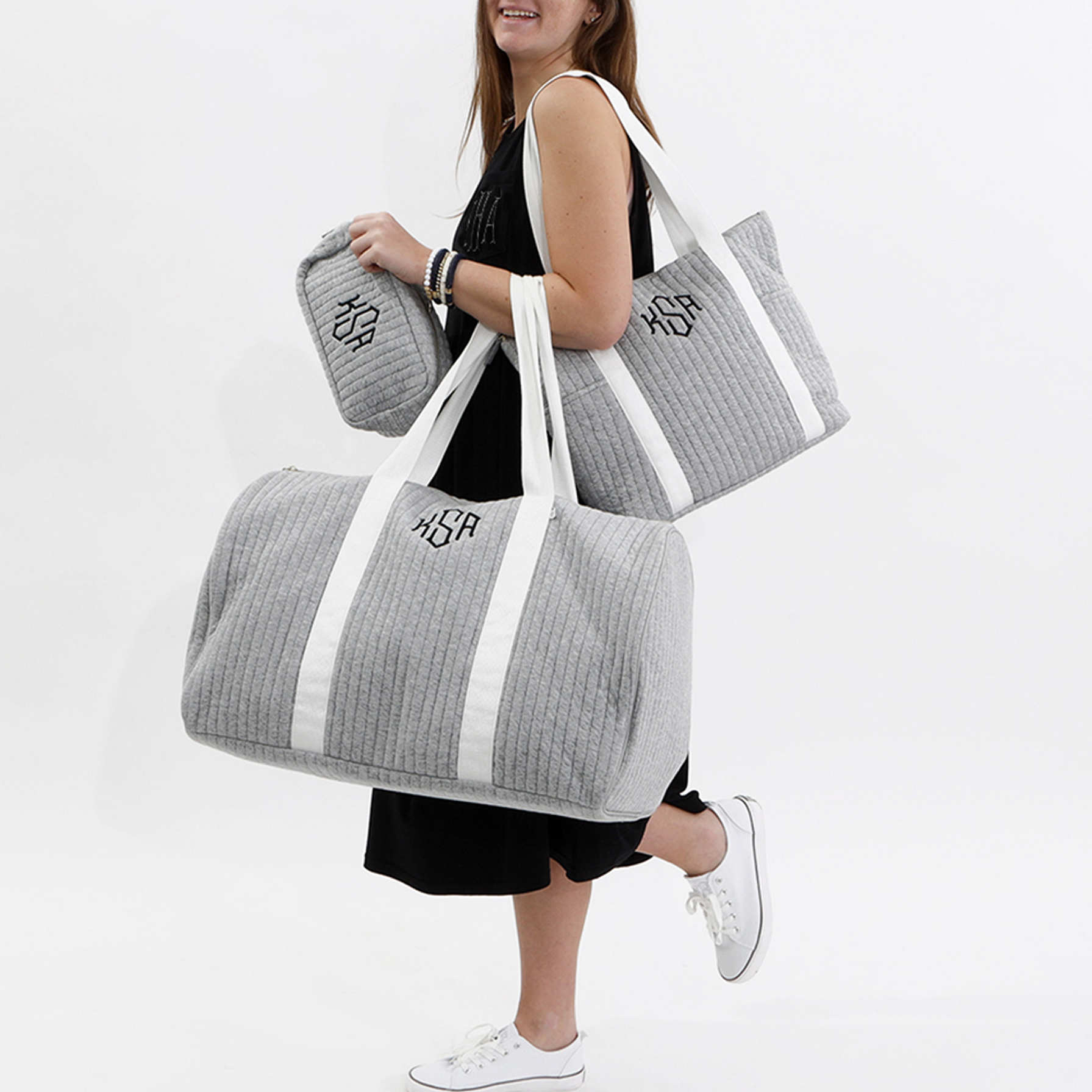 Personalized Quilted Weekender | Marleylilly