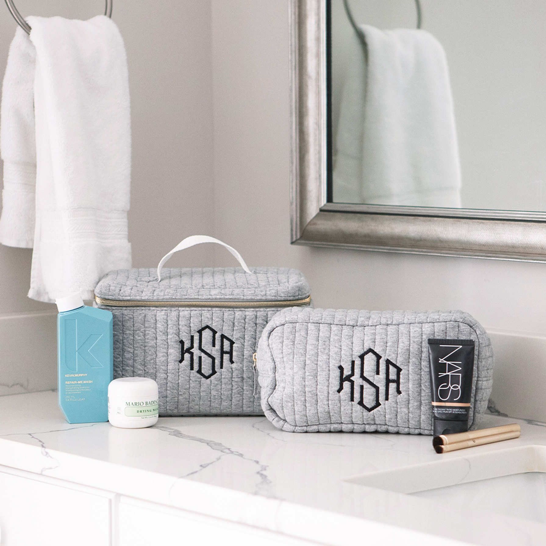 Custom Quilted Train Case | Marleylilly