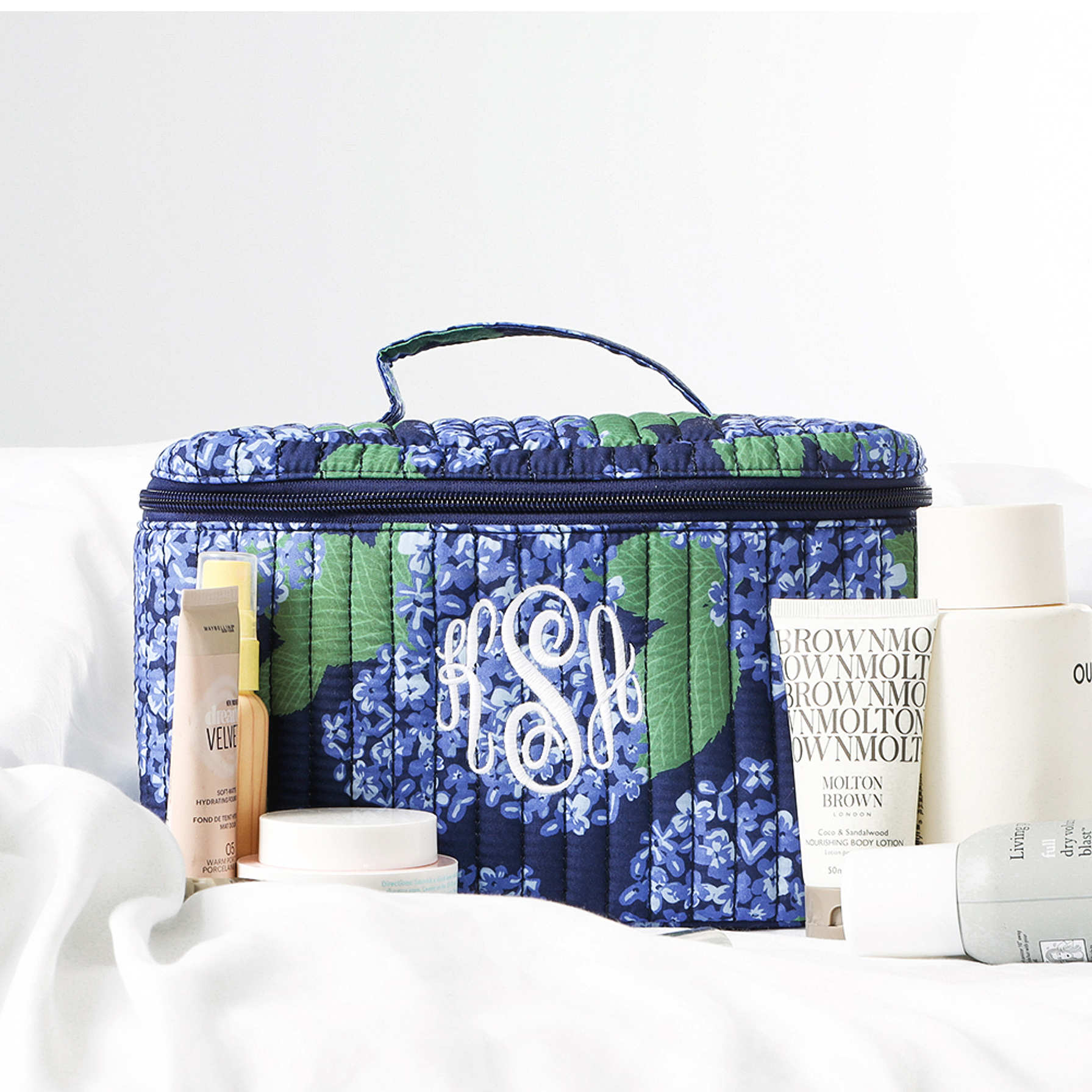 Custom Quilted Train Case | Marleylilly