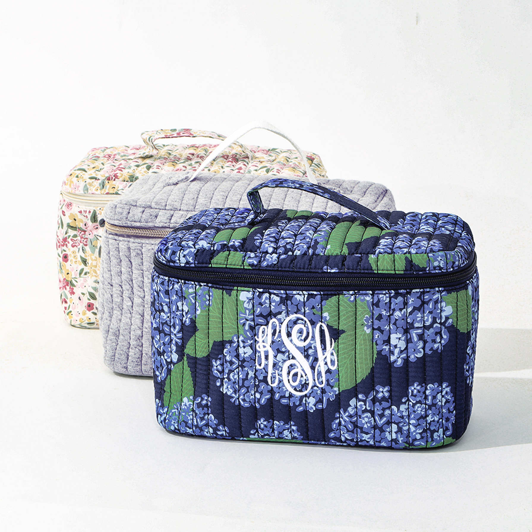 Personalized Quilted Train Case | Marleylilly