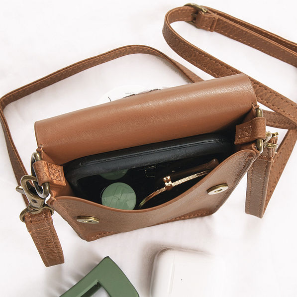 Monogrammed Phone Crossbody Bag