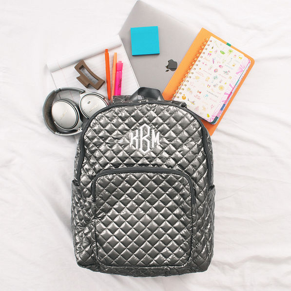 Personalized Diamond Quilted Laptop Backpack - From Marleylilly