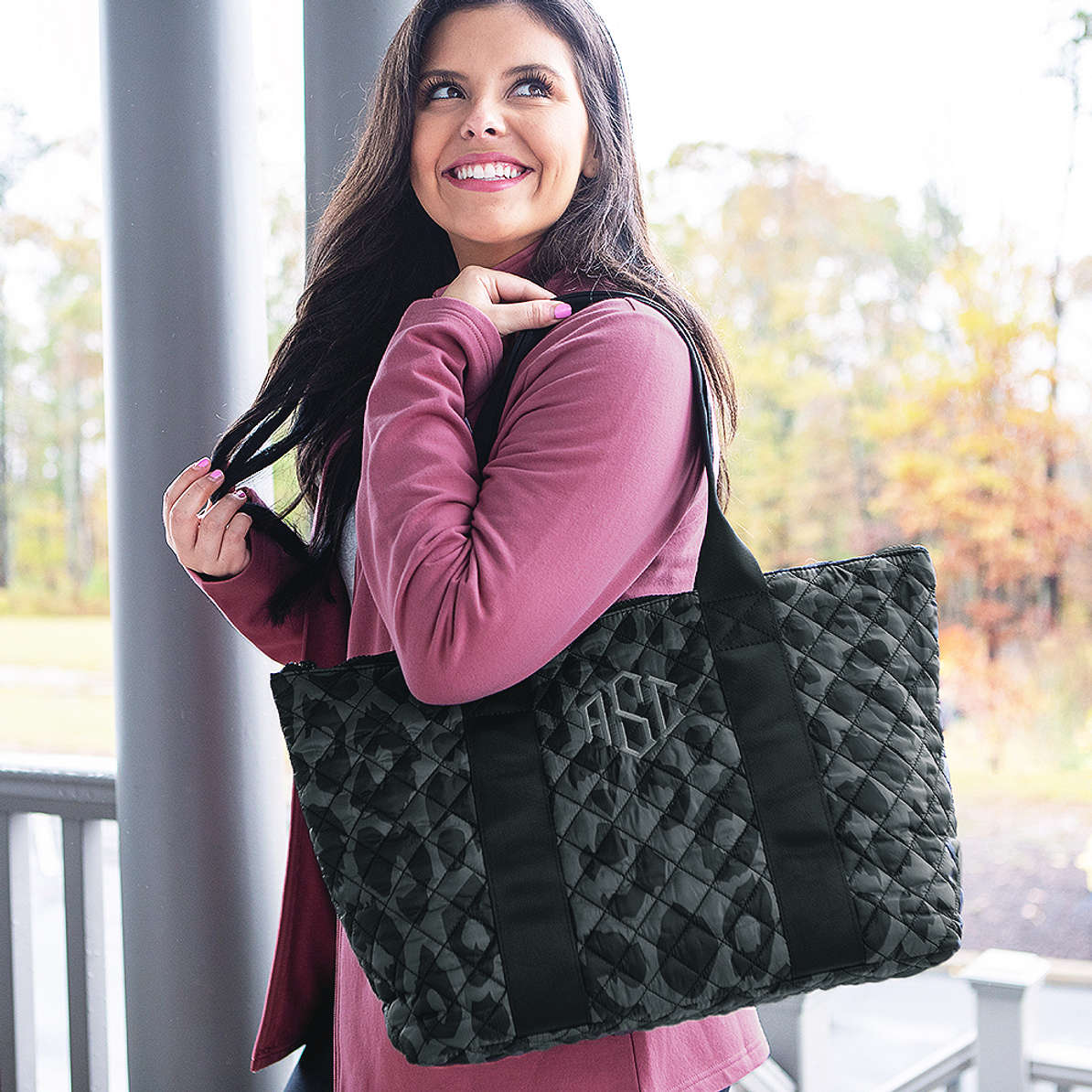 Personalized Puffer Tote Bag