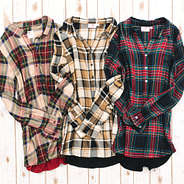 Monogrammed Collared Layering Tunic