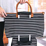 Personalized Striped Carry-on Bag
