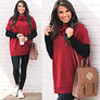 Ladies Short Sleeve Cowl Neck Poncho