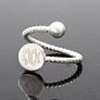 Monogrammed Adjustable Ring - Custom Personalized Rings | Marleylilly