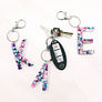 Multicolored Initial Keychain – Marleylilly