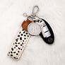 Personalized Spring Leopard Key Fob