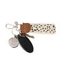 Personalized Spring Leopard Key Fob