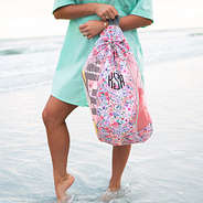 Personalized Drawstring Beach Backpack