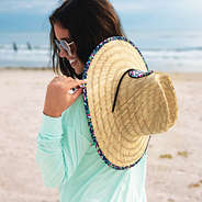 Monogrammed Straw Hat - Personalized Straw Hat