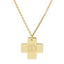 Monogrammed Cross Pendant Necklace - Marleylilly