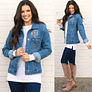 Monogrammed Jean Jacket
