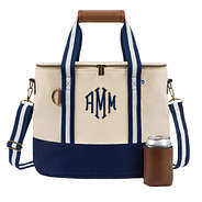 Monogrammed Insulated Canvas Cooler Bag