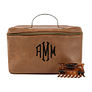 Personalized Faux Leather Train Case