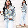 Personalized Aztec Pullover Sweater Tunic - Marleylilly