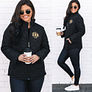 Personalized Puffer Jacket in Black - Marleylilly