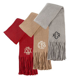 Monogrammed Scarves - Custom & Personalized Scarves | Marleylilly