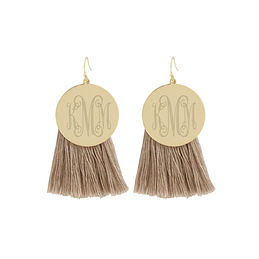 Monogrammed Earrings and Engraved Earrings - Marleylilly