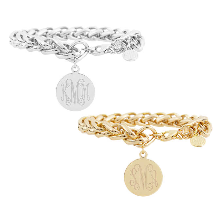 Monogram Custom Gold Silver Rings Necklaces Bracelets