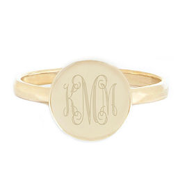 Monogrammed Rings — Custom Engraved Rings with Monogram