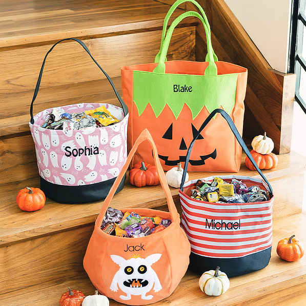 Personalized Kids Halloween Bags
