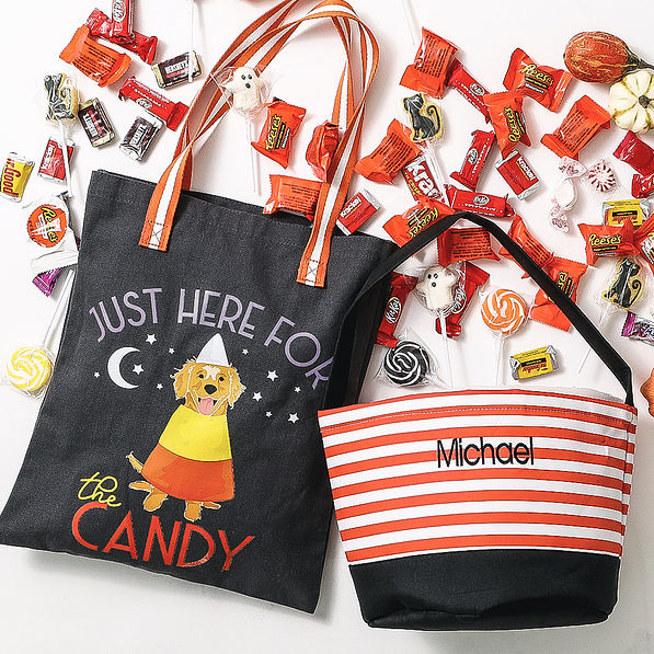 Personalized Kids Halloween Bags