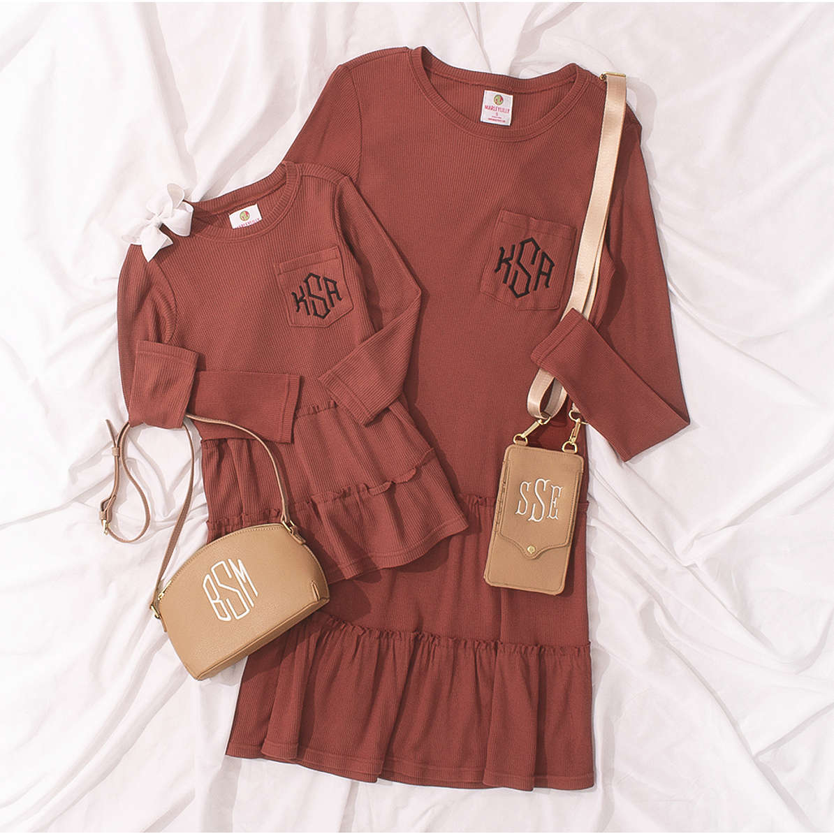 Personalized Waffle Dress | Marleylilly Kids