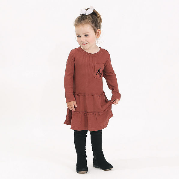 Personalized Waffle Dress | Marleylilly Kids