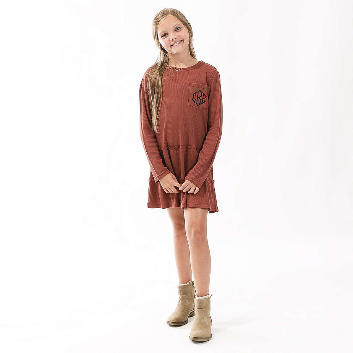 Personalized Waffle Dress | Marleylilly Kids