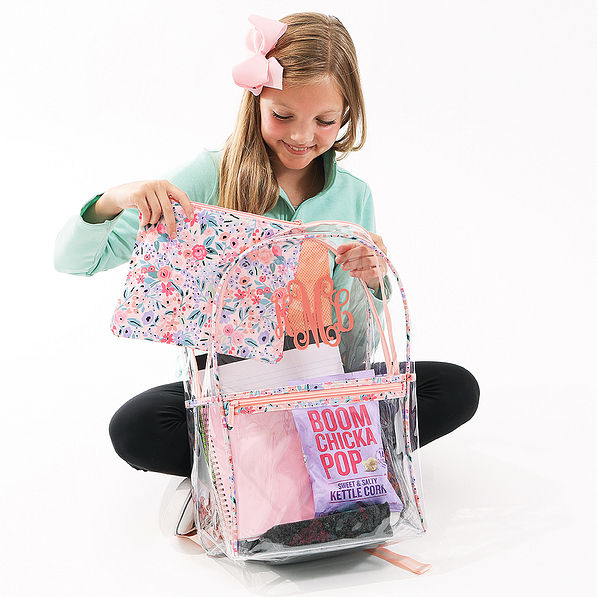 Personalized Clear Backpack Bag | Marleylilly Kids