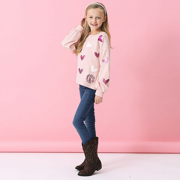 Personalized Puff Sleeve Top | Marleylilly Kids