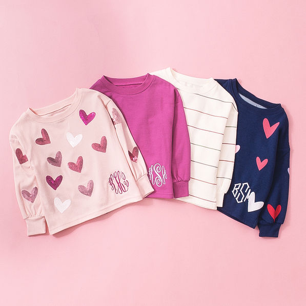 Personalized Puff Sleeve Top | Marleylilly Kids
