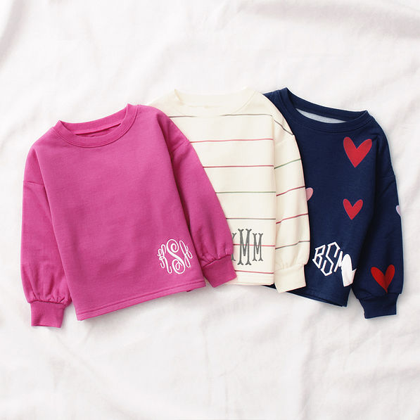 Personalized Puff Sleeve Top | Marleylilly Kids