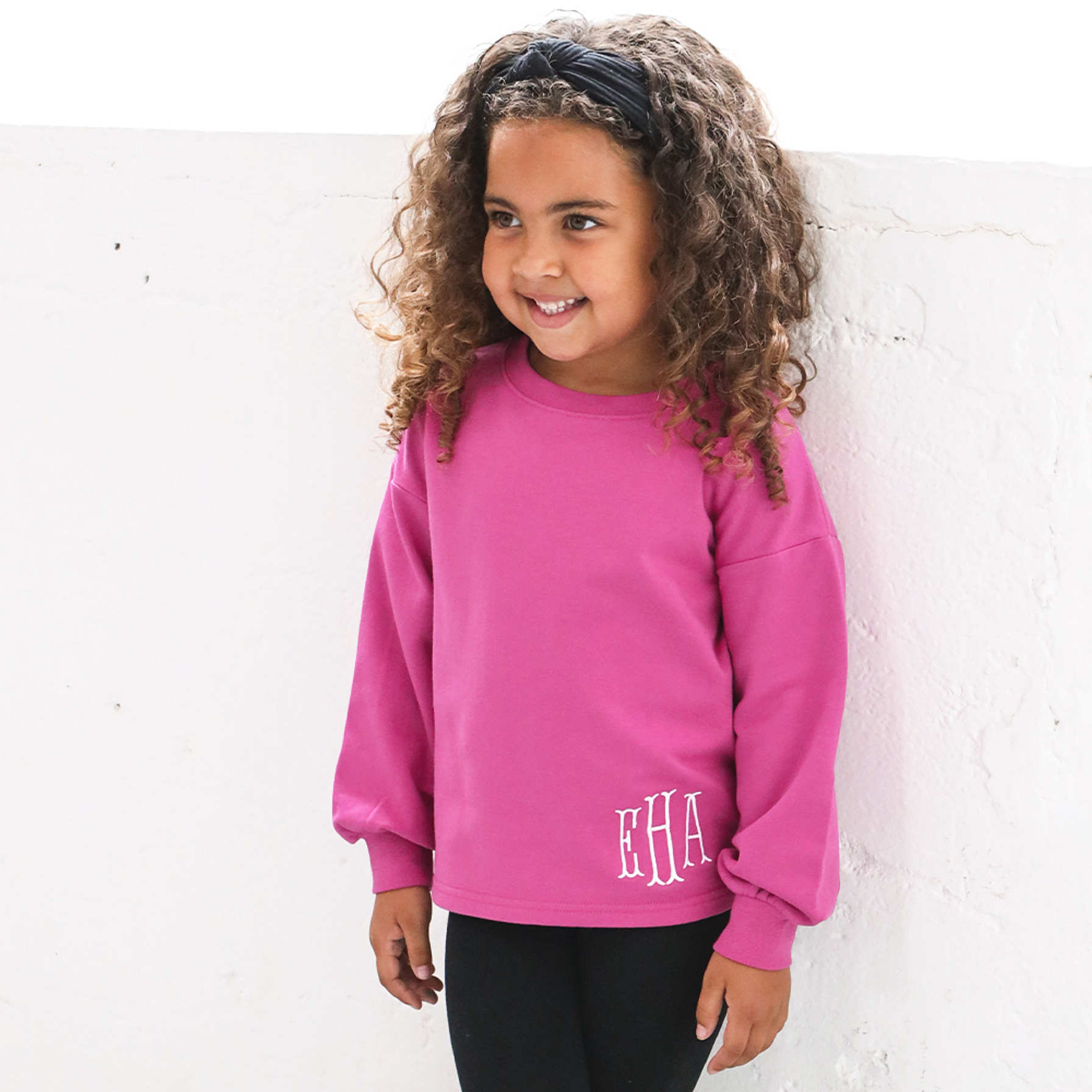 Personalized Puff Sleeve Top | Marleylilly Kids