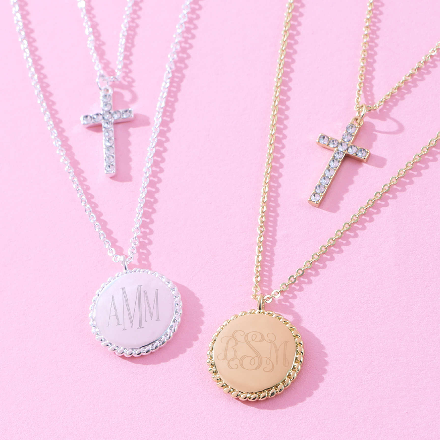 Personalized Kids Cross Necklace | Marleylilly Kids